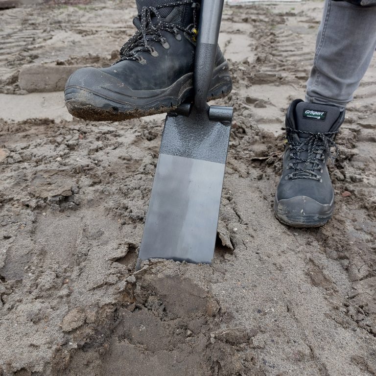 Kabelspade / draineerspade 13cm met opstap Fibersteel | Atlas